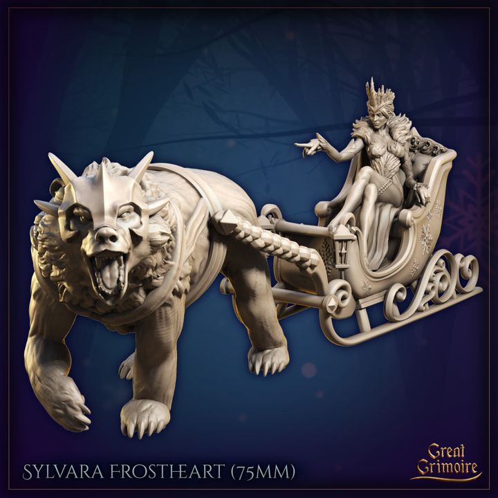 3D Printable Sylvara Frostheart by Great Grimoire